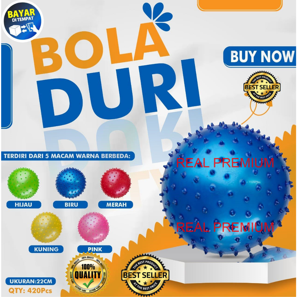 Jual MAINAN BOLA DURI KARET ANAK / BOLA KARET DURI 22 CM | Shopee Indonesia