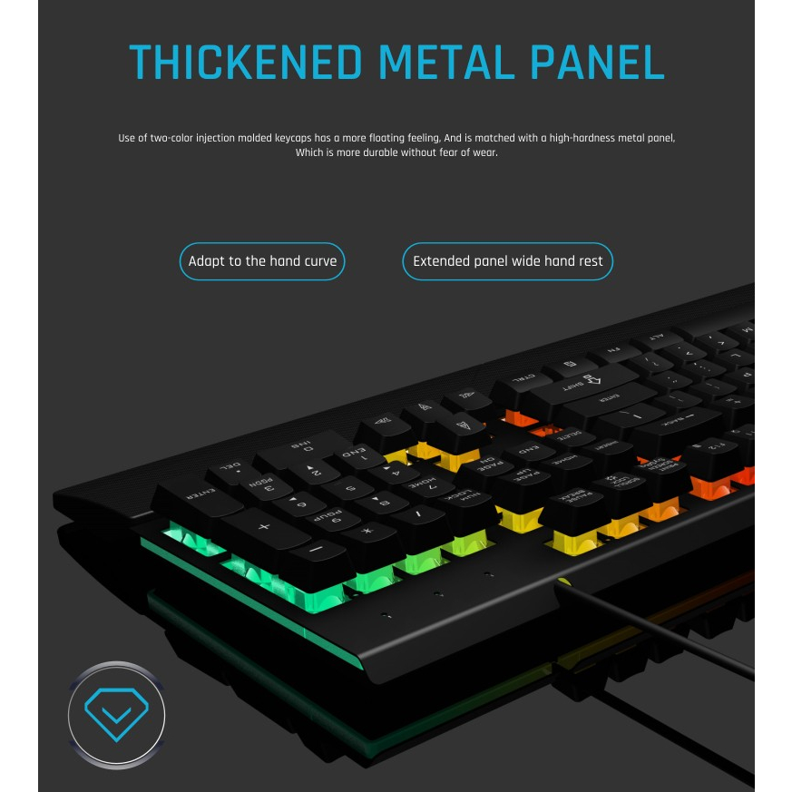 Jual Keyboard Gaming Mechanical Shipadoo K60 Multimedia RGB Backlight ...