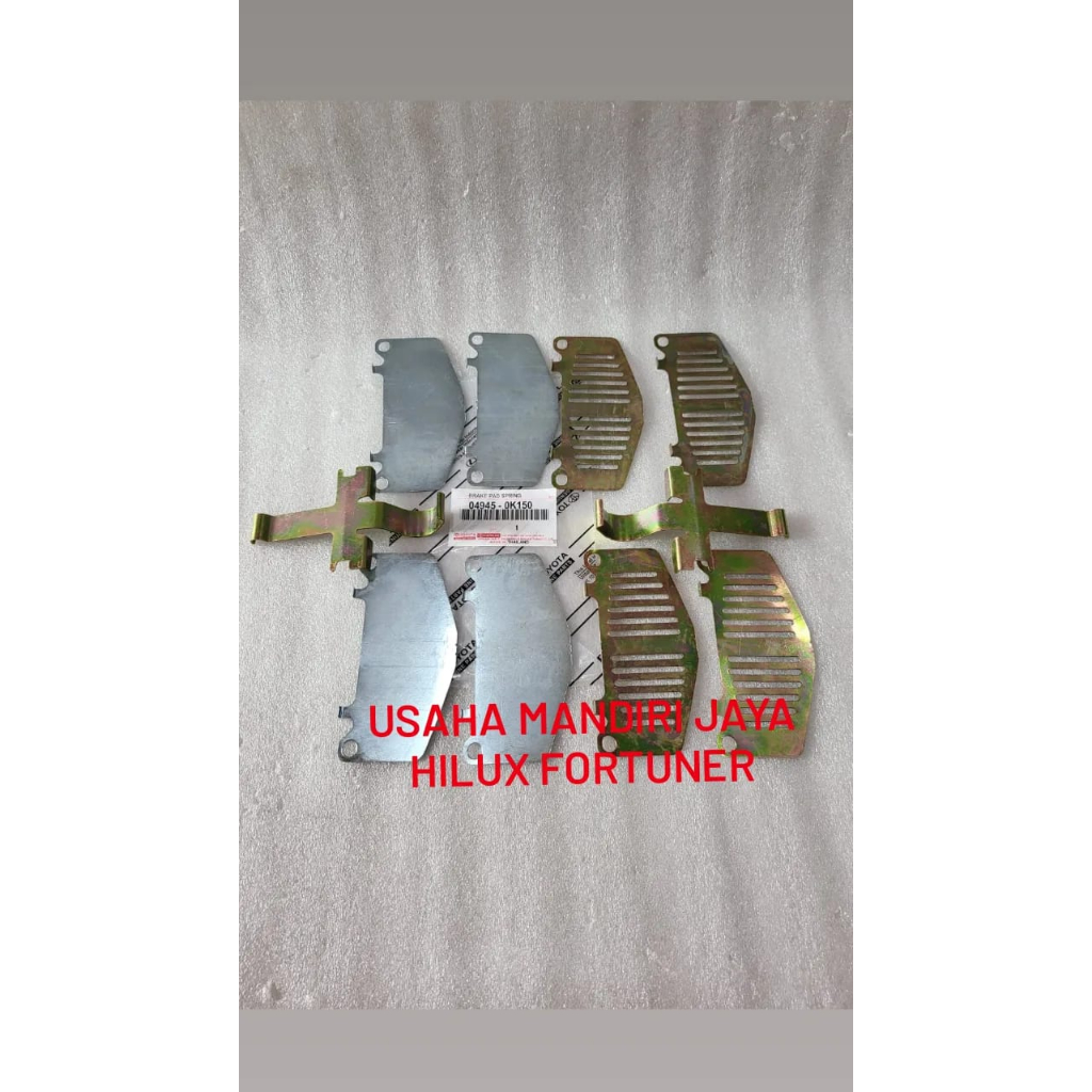 Jual BRAKE PAD SPRING- PLAT DISC BRAKE PAD FORTUNER / HILUX 3.0 ...