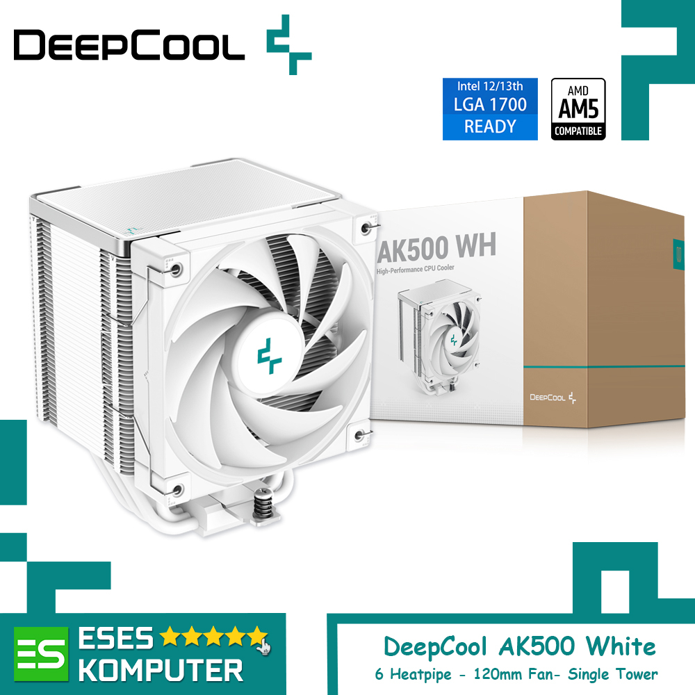 Jual HSF DeepCool AK500 WH White | 120mm Air CPU Cooler Intel / AMD ...