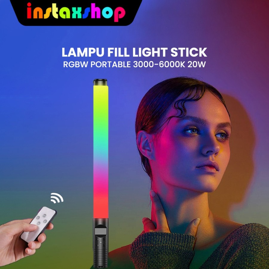 Jual Lampu Fill Light Stick RGB 20W Portable 3000-6000K Lighting ...
