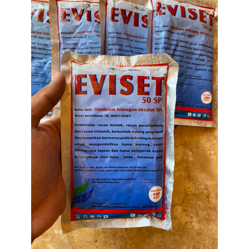 Jual Insektisida Eviset 50 SP (tiosiklam hidrogen oksalat) | Shopee ...
