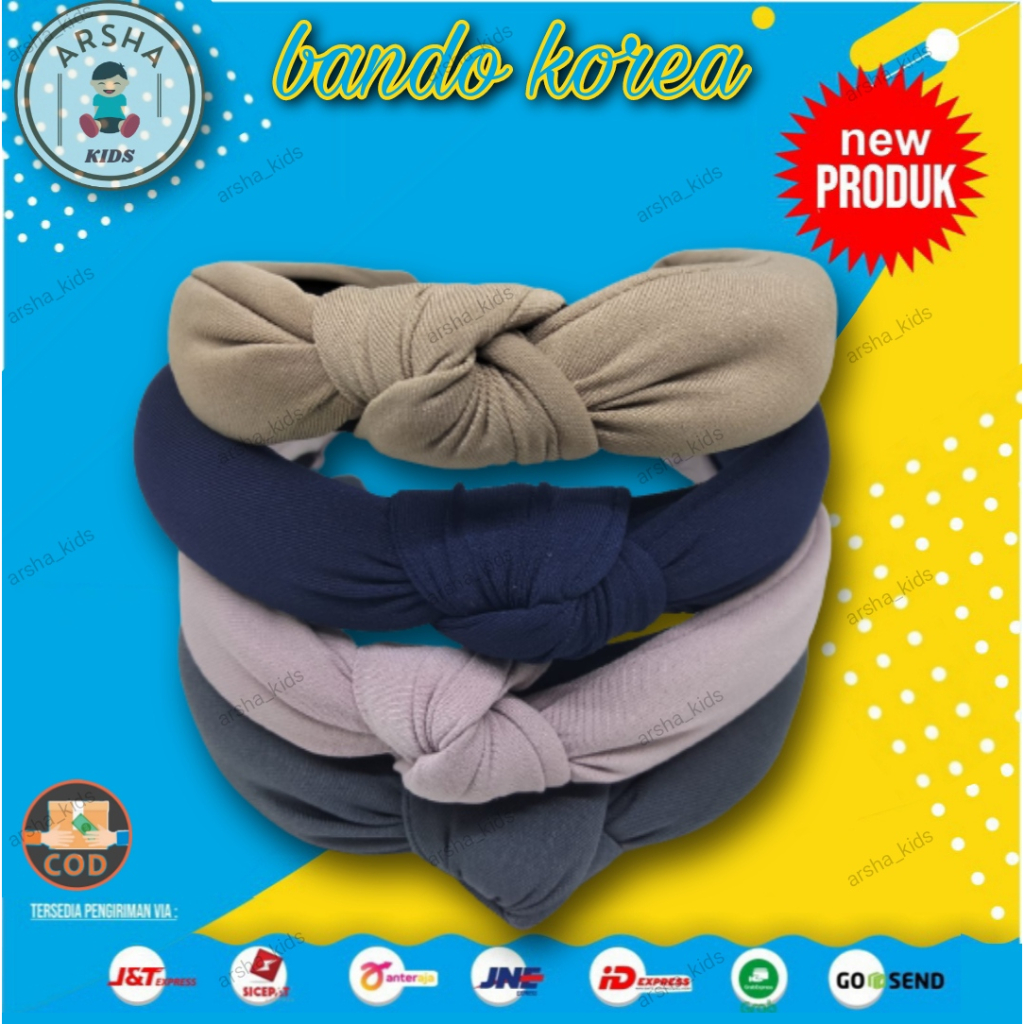 Jual BANDO KOREA NAGITA IKAT RAMBUT SCRUNCHIE BANDANA BANDO DEWASA ...