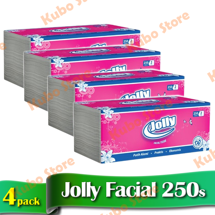 Jual Tisu Jolly 250 sheets 2ply Facial Tissue Multi Pack Murah Ekonomis ...