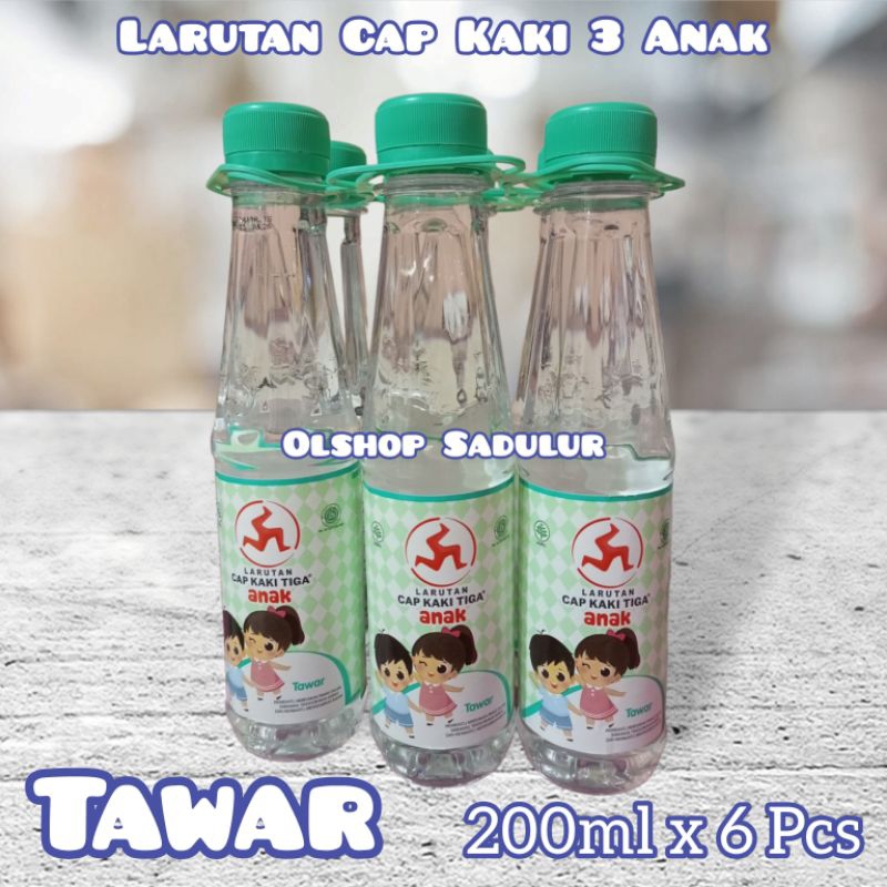 Jual Larutan Cap Kaki 3 Anak Tawar 200ml x 6 Pcs | Shopee Indonesia