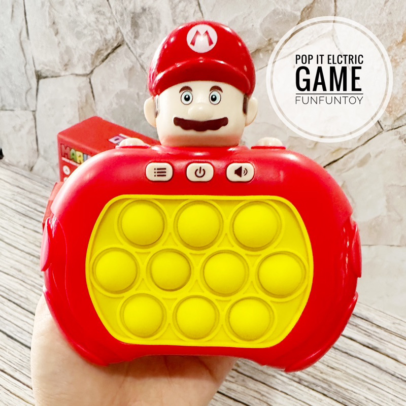 Jual mainan pop it Electric fidget toys push buble electric game ...