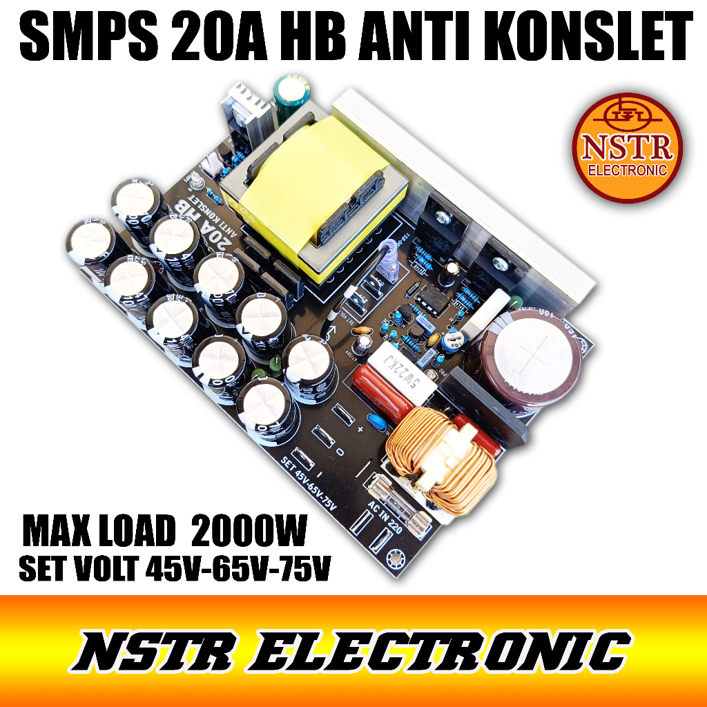 Jual smps 20a hallbridge set 45v 65v 75v anti konslet | Shopee Indonesia