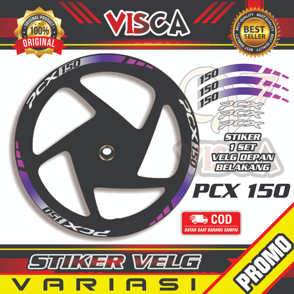 Jual Stiker Velg List Velg Motor Stiker Velg PCX 150 BUNGLON | Shopee ...