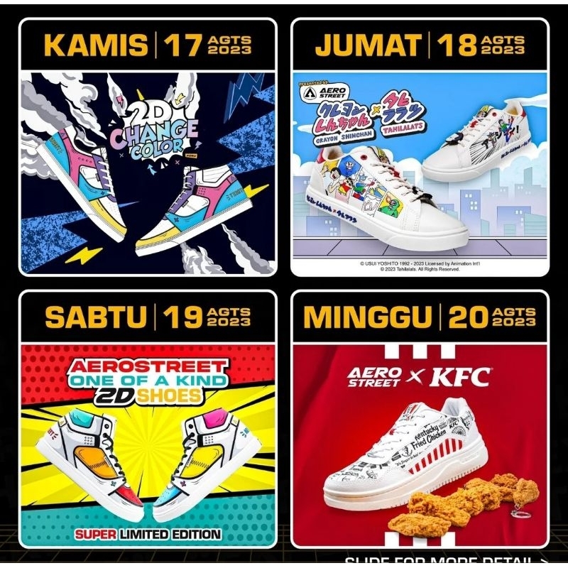 Jual Aerostreet X KFC/Shinchan Season 2, 2D Change Colour, 2D Shoes ...