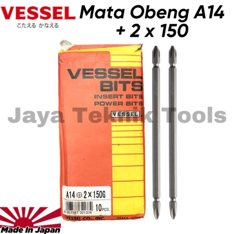 Jual Mata Obeng Vessel A14 2 x 150 G Plus Kembang Impact Bits ...