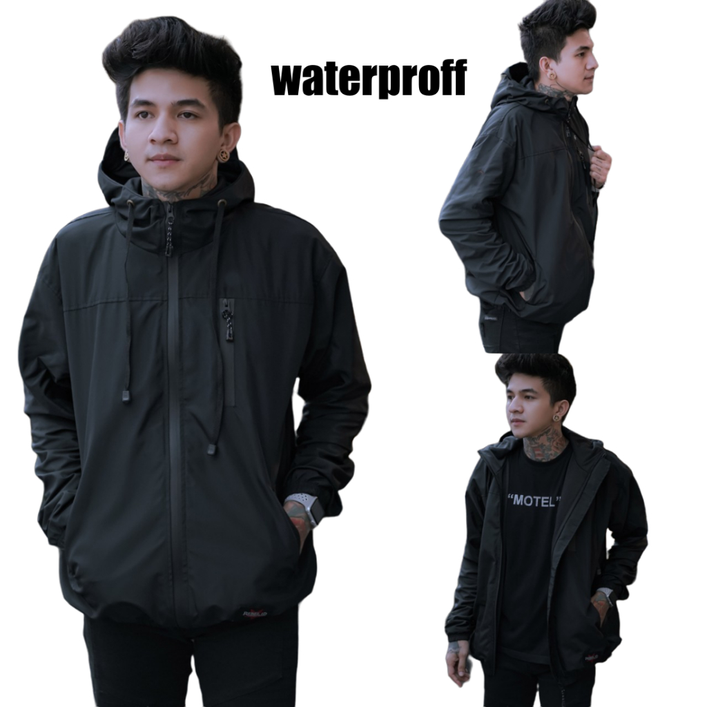 Jual Jaket Parasut Polos Pria Wanita Anti Air Angin Waterproff Terbaru ...