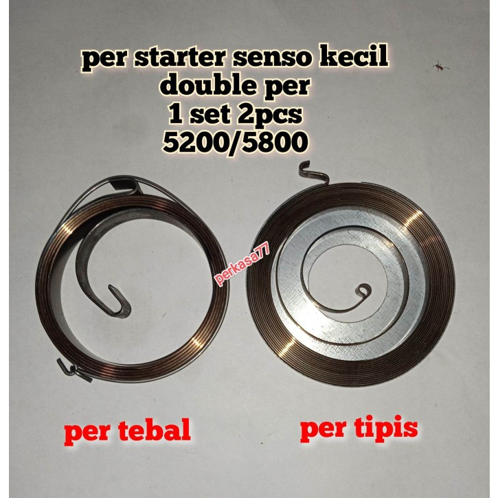 Jual Per Engkol Rewind Spring Chainsaw 5200 5800 Double Per Tipis dan ...