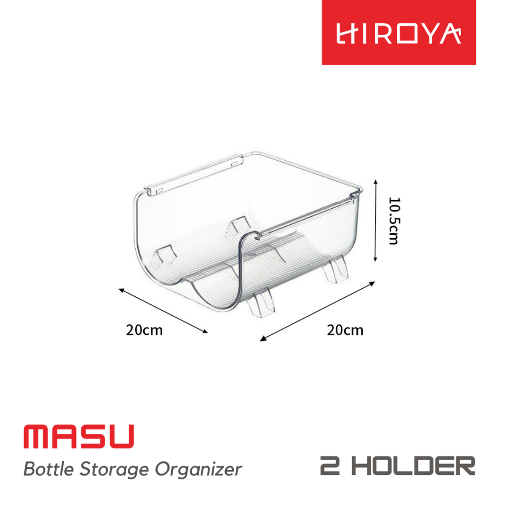 Jual 【HIROYA】MASU Tempat Simpan Termos Botol Bening Rak Holder Tumbler ...