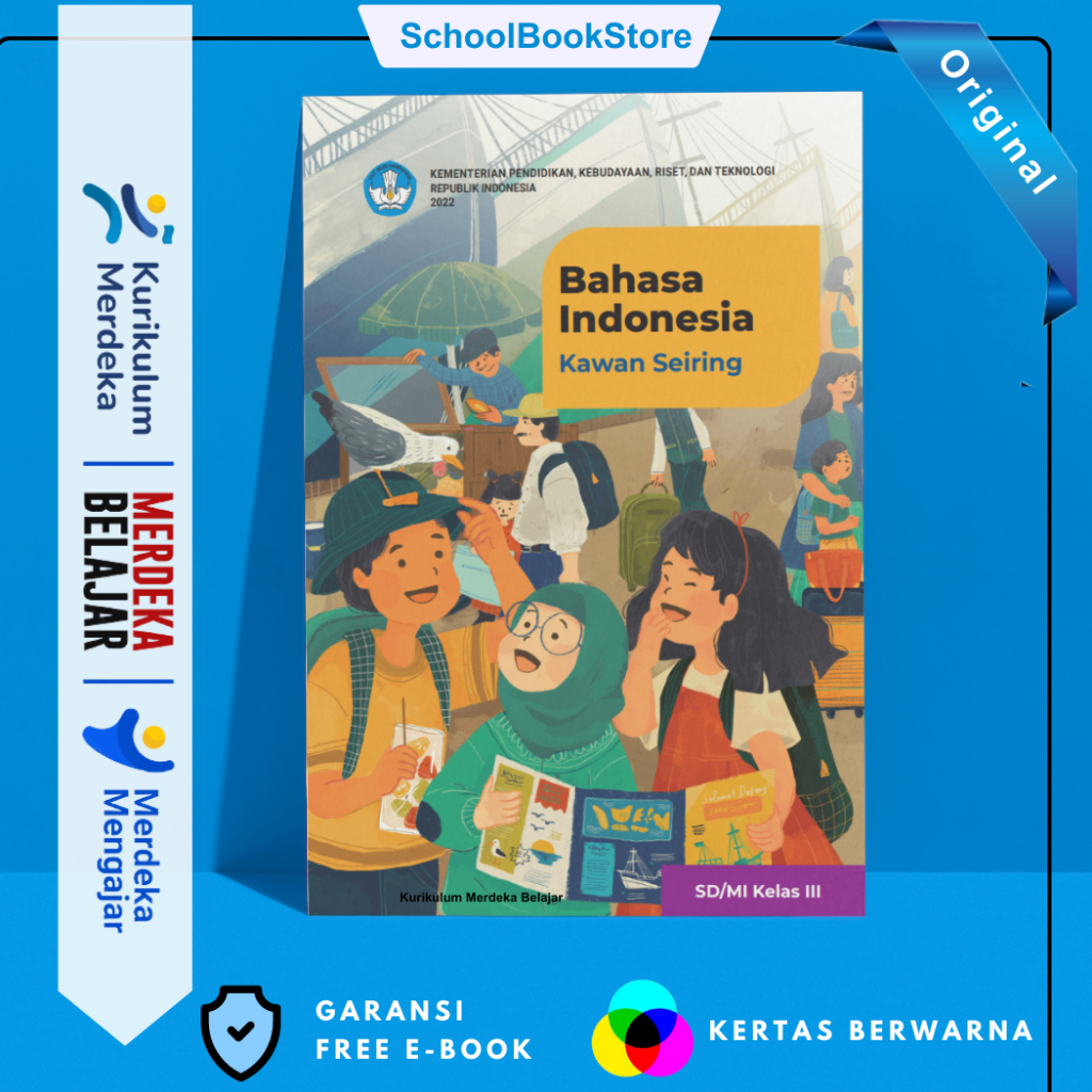 Jual Buku Bahasa Indonesia SD Kelas 3 Kurikulum Merdeka Belajar Terbaru / Buku Paket Mata ...