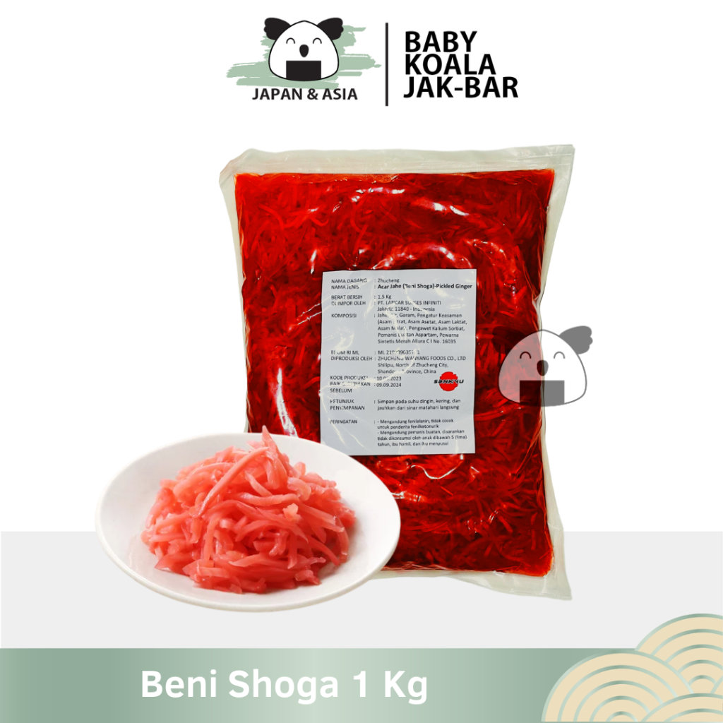 Jual BENI SHOGA Acar Jahe Asin 1 Kg Halal│ Benisoga Import Benishoga ...