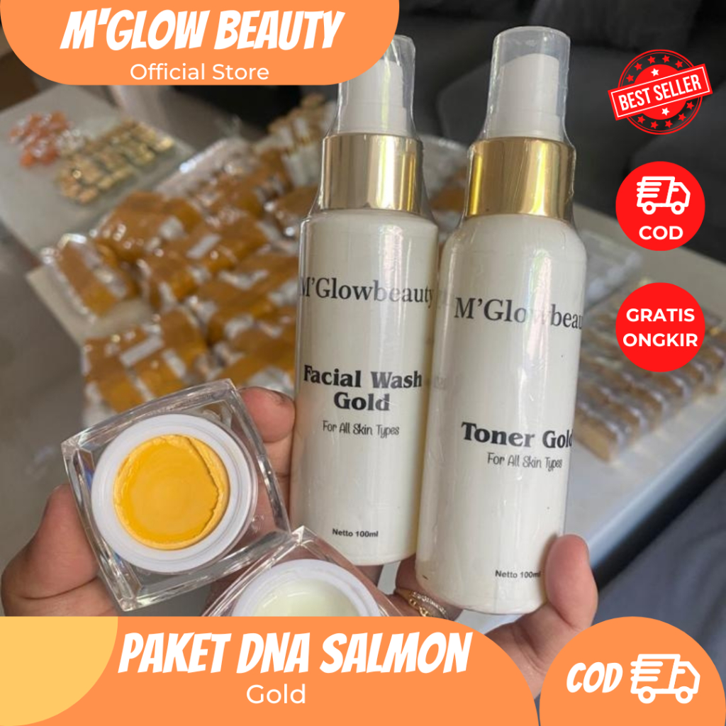 Jual PROMO M Glow Beauty ! Paket Gold DNA Salmon 100% Original Aman Termurah Terlaris ( Paket ...