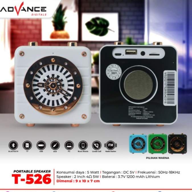 Jual Speaker Advance T526 bt Portable Bluetooth T529 BT Portable Bluetooth / speaker blutut T ...