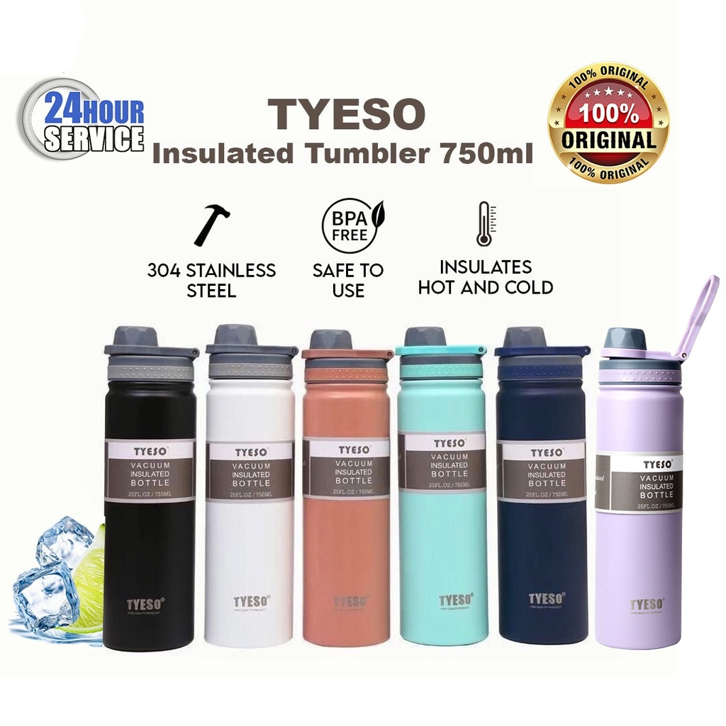 Jual Tyeso Vacuum Insulated Bottle 8709B Tumbler Stainless Steel Original 750ml Botol Minum ...