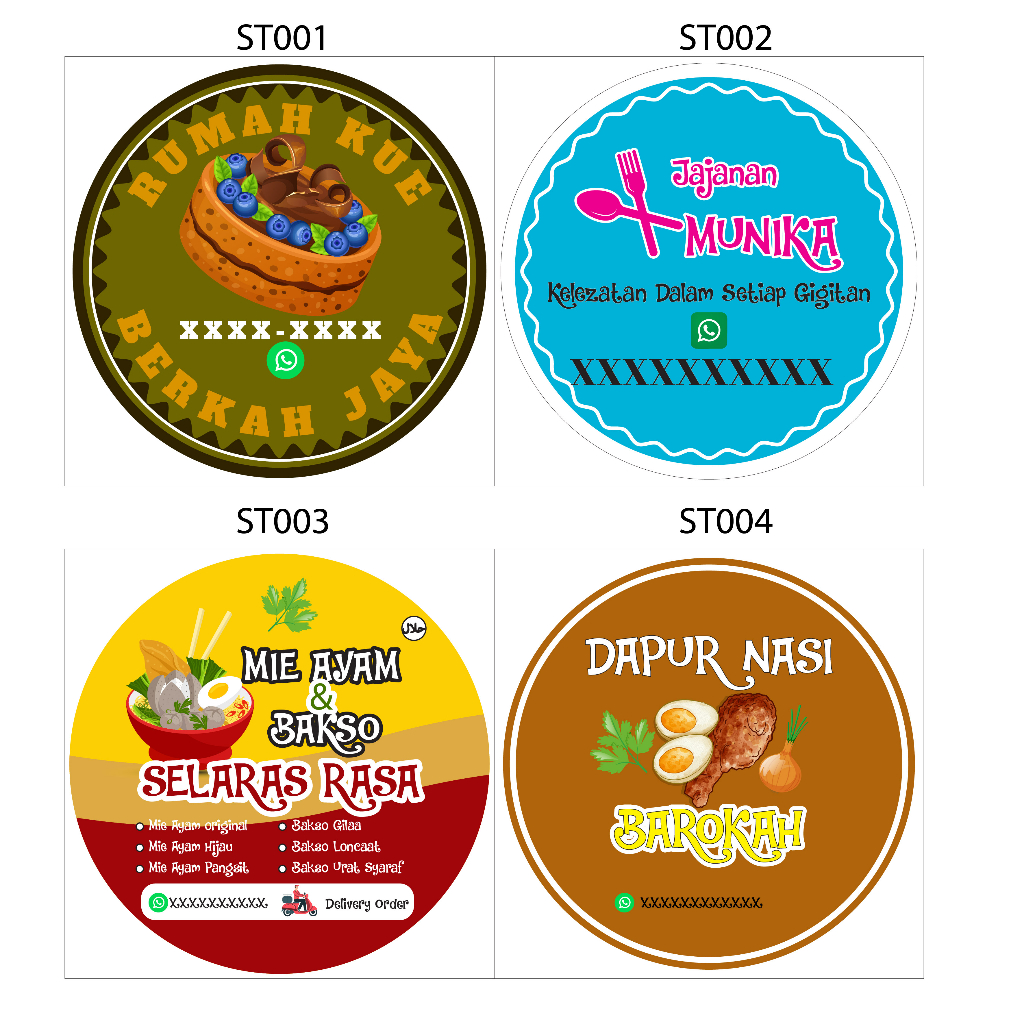 Jual CETAK LABEL STIKER PRODUK BAGUS MURAH KUALITAS BAGUS / DESAIN ...