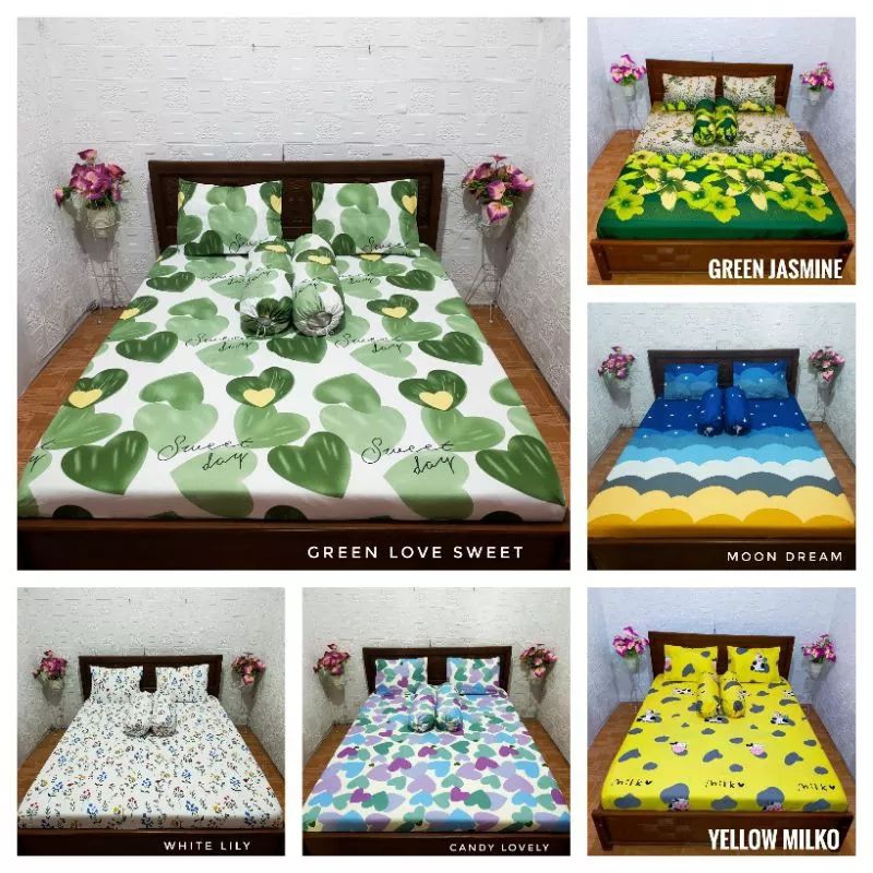 Jual Sprei motif Karakter dan Motif Kotak uk 90*200*20 & 100*200*20 ...