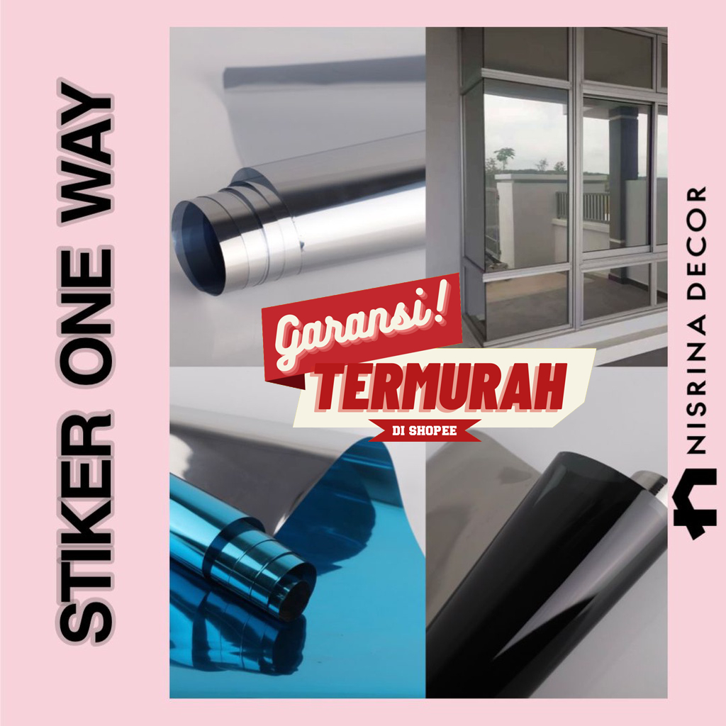 Jual 1 ROLL 50 Meter / Stiker Kaca Film One Way / Kaca Film Cermin ...