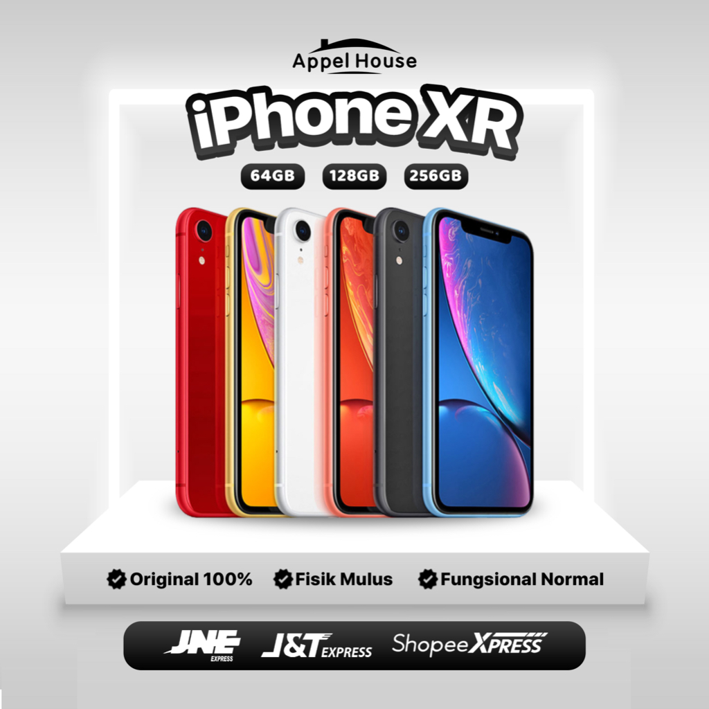 Jual iPhone XR 64GB/128GB/256GB Bekas Original 100% | NORMAL MULUS FULLSET | Shopee Indonesia