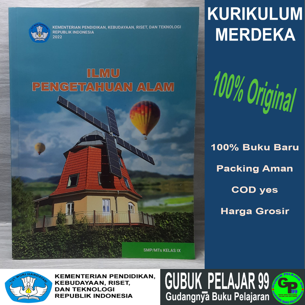 Jual Buku Paket Siswa ILMU PENGETAHUAN ALAM (IPA) Untuk SMP/MTs Kelas 9 Kurikulum MERDEKA ...