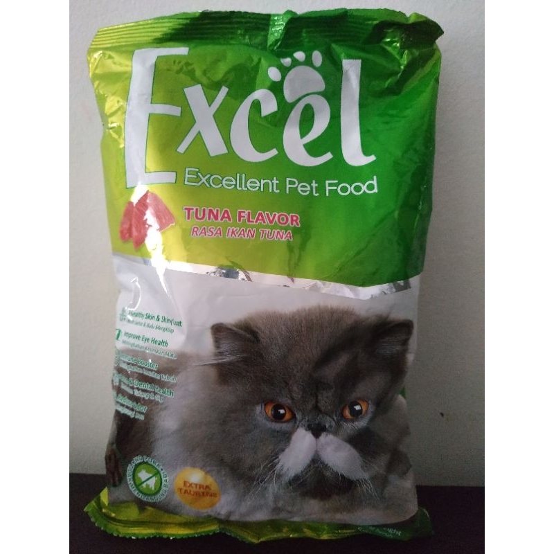 Jual EXCEL CAT TUNA DRY FOOD MAKANAN KERING KUCING 500GR KIBBLE DONAT ...