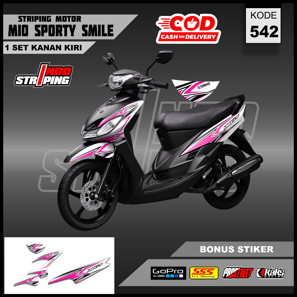 Jual Striping Mio Smile sticker setiker stiker Yamaha Mio 110 Smile ...