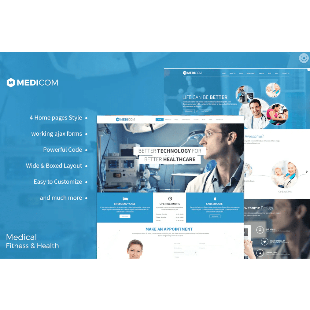 Jual Template Website Doctor - MEDICOM | Shopee Indonesia