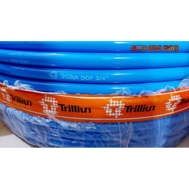 Jual SELANG AIR ELASTIS TEBAL 2,2MM TRILLIUN DOF 3/4 INCH HARGA 1 ROLL 100 METER | Shopee Indonesia