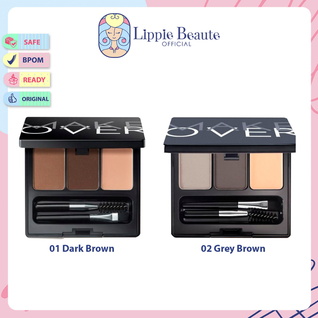 Jual MAKE OVER - Eye Brow Definition Kit | Shopee Indonesia