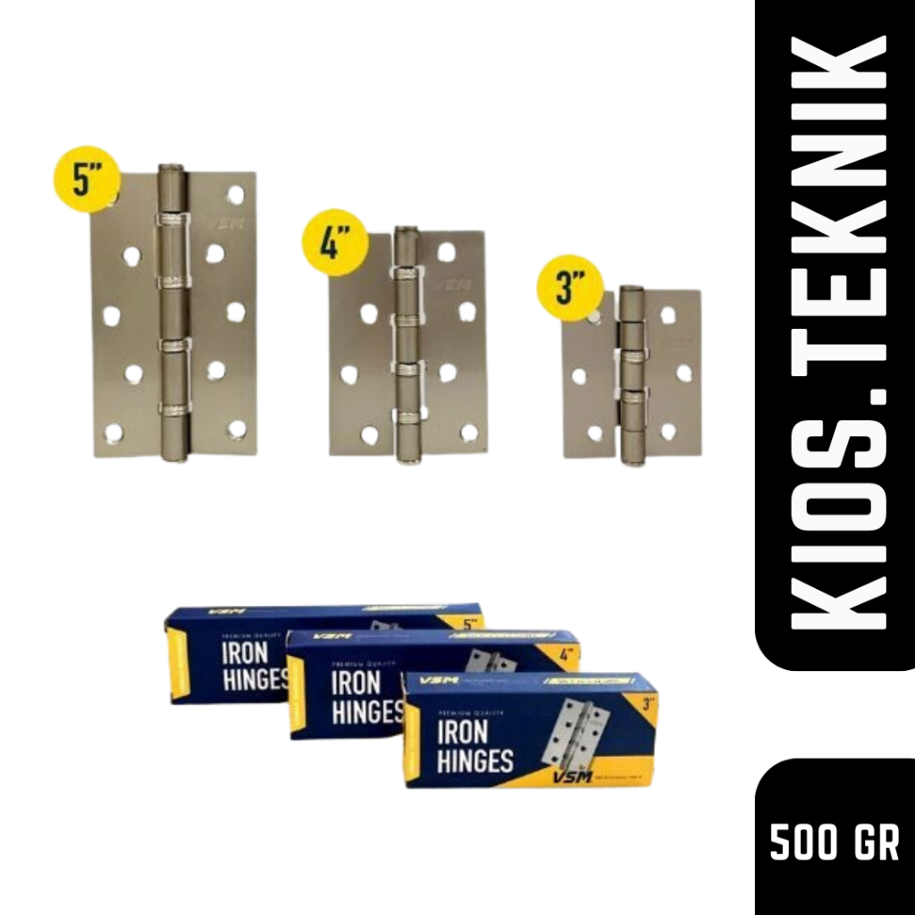 Jual Engsel Besi Jendela 4" / Engsel Pintu 4 inch VSM | Shopee Indonesia