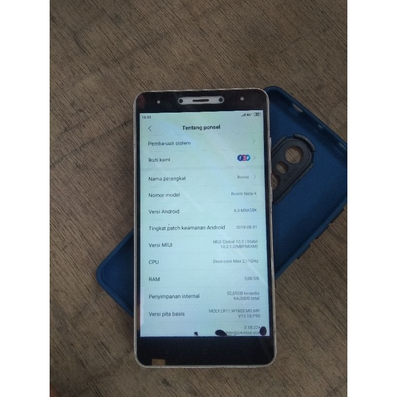 Jual xiaomi redmi note4 3/64gb (minus baca deskripsi) | Shopee Indonesia