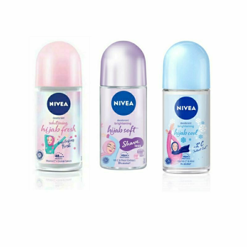 Jual Nivea Deodorant Brightening Roll On Hijab Series / Hijab Fresh ...