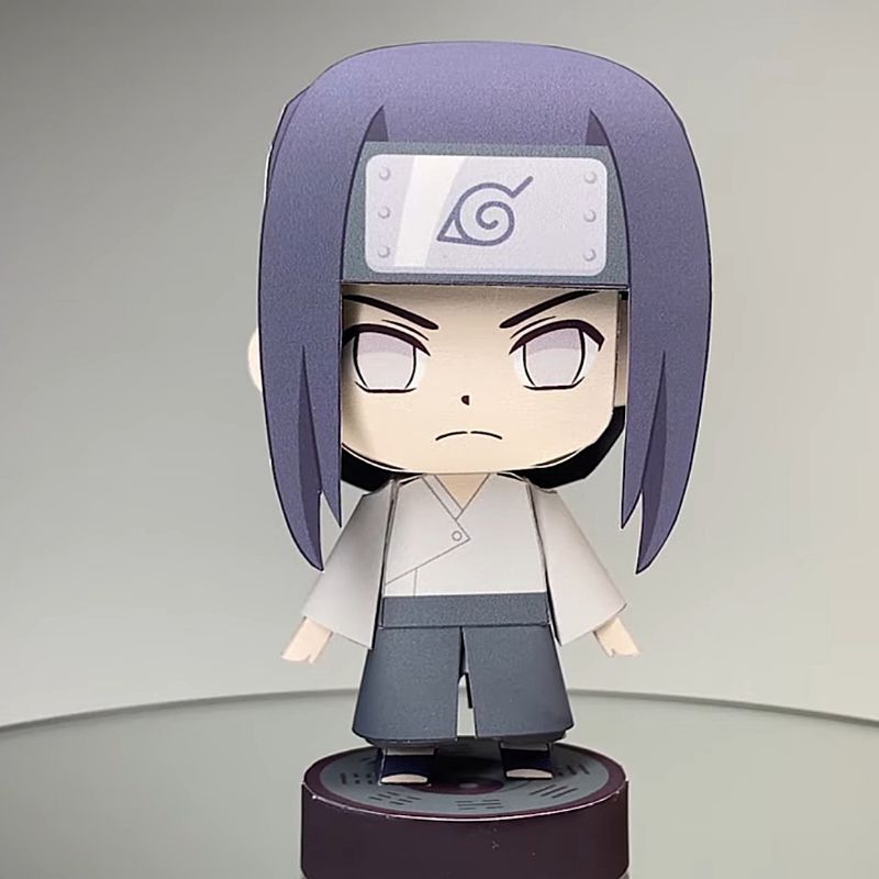 Jual Neji Hyuga Naruto Shippuden Chibi Action Figure Anime Papercraft ...