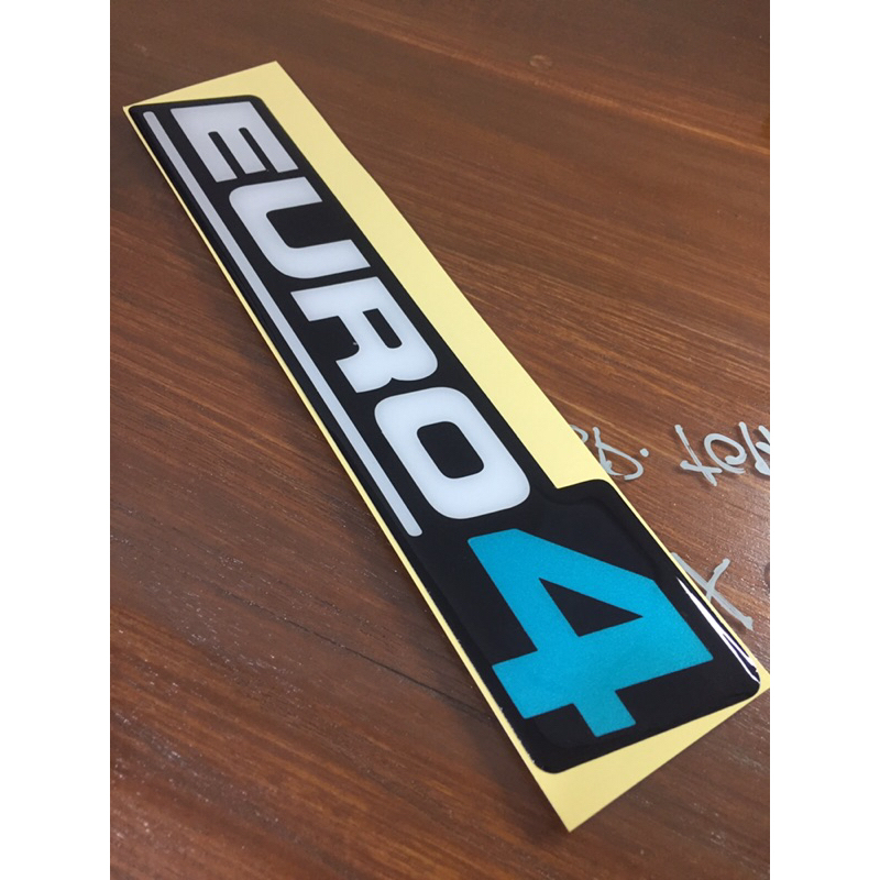 Jual stiker EURO 4 sticker timbul stiker Euro emblem lentur | Shopee ...