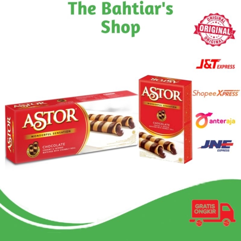 Jual Astor Wafer Stick Chocolate 40G , wafer stik coklat 150G | Shopee ...