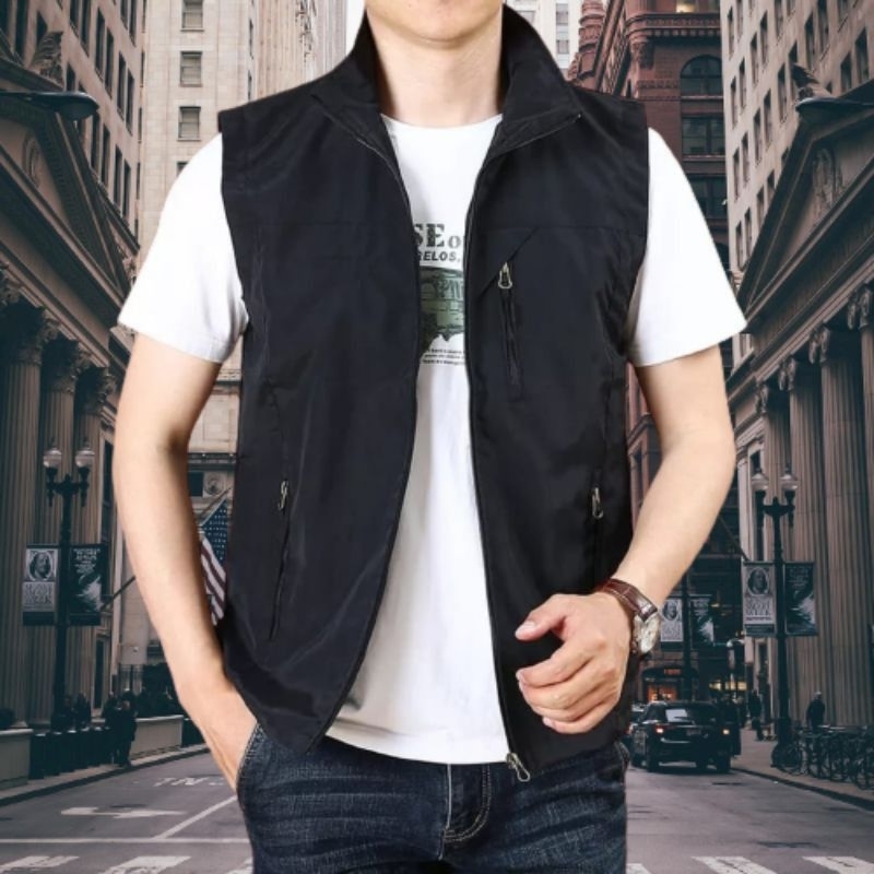 Jual Rompi casual pria keren/ Rompi pria simple elegant | Shopee Indonesia