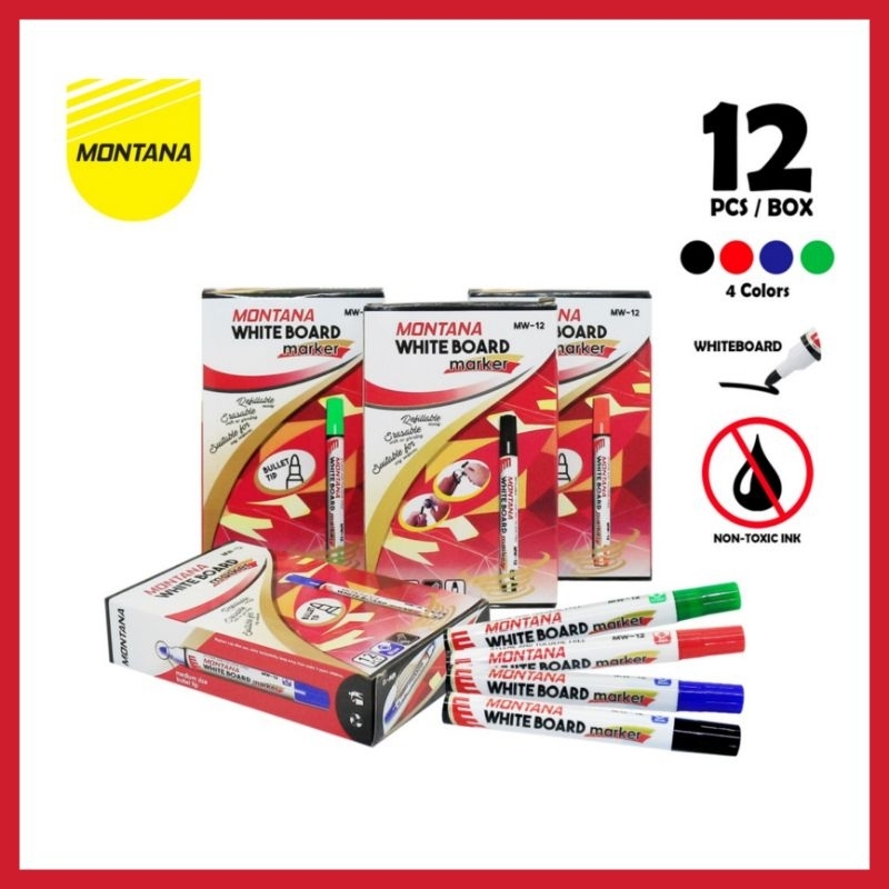 Jual SPIDOL WHITEBOARD MONTANA MW - 12 SPIDOL BISA DI HAPUS ( 12 PC ...