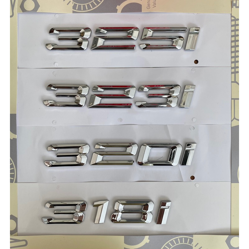 Jual Emblem BMW Bagasi 318i 320i 323i 325i Logo Chrome 3D Sticker ...