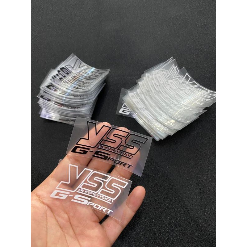 Jual sticker yss g-sport transparan putih & hitam ( tabung shock ...