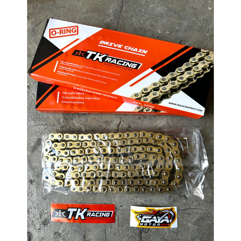 Jual Rantai TK Racing O-Ring 428HPO-130/140 Gold Bright | Shopee Indonesia