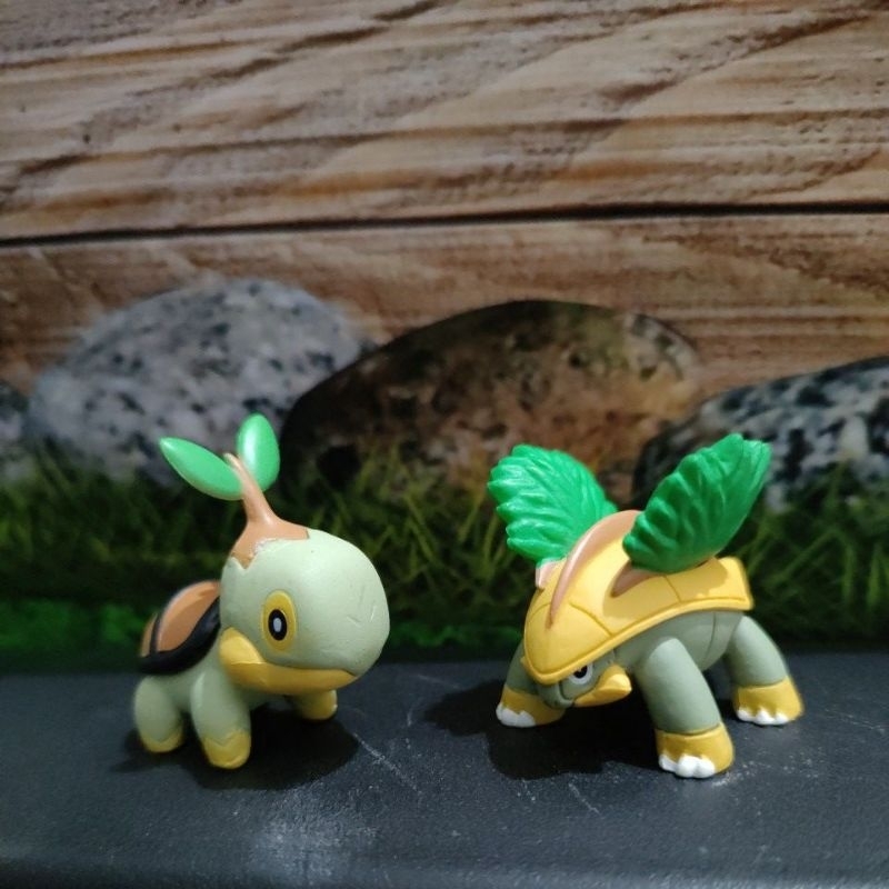 Jual Pokemon Action Figure Turtwig - Grotle Evolution Line 2pc original ...
