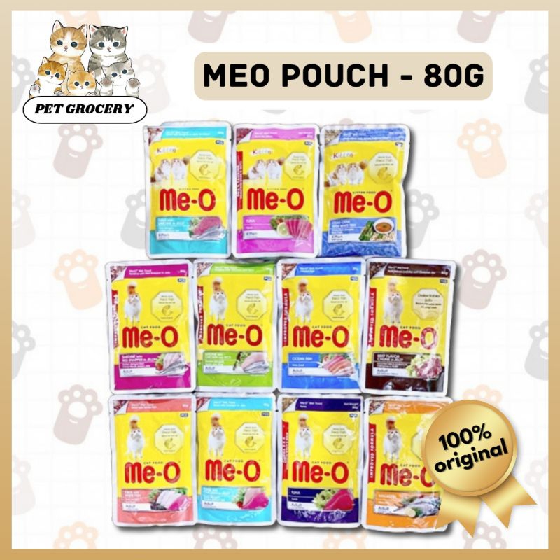 Jual Meo Pouch 80g / Meo Pouch Cat Wet Food Sachet 80g / Meo Makanan ...