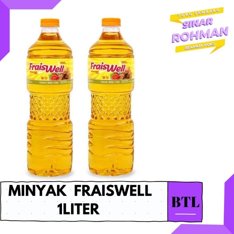 Jual MINYAK GORENG FRAISWELL KEMASAN BOTOL 1LITER | Shopee Indonesia