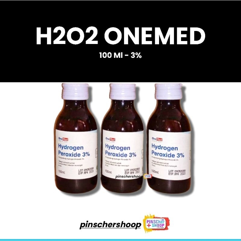 Jual PEHIDROL 3% ONEMED PEMBERSIH LUKA [H2O2] 100 ML / BOTOL | Shopee ...
