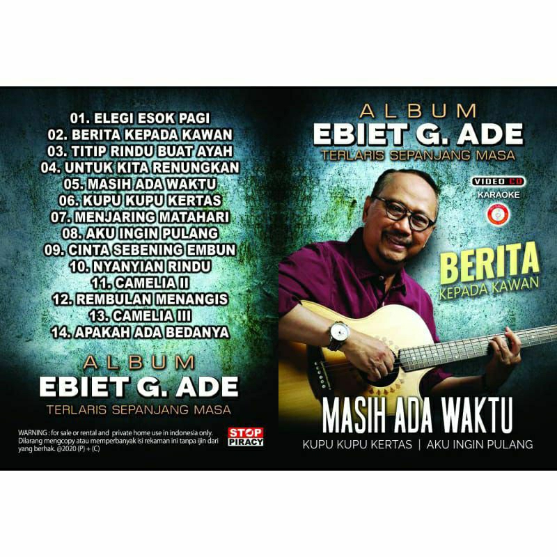 Jual VCD MUSIK LAGU POP TEMBANG KENANGAN ALBUM EBIET G ADE | Shopee ...
