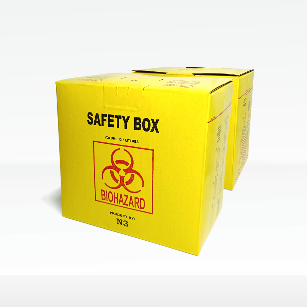 Jual Safety Box Bio Hazard Kapasitas 12,5 Liter Kotak Limbah Medis ...