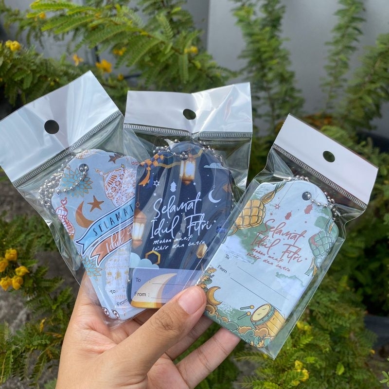 Jual 5pcs Hang Tag / Ucapan Idul Fitri + Gantungan besi | Shopee Indonesia